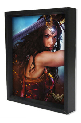 DC Comics Wonder Woman Movie Framed 3-D Metallic Art Image Shadow Box ...