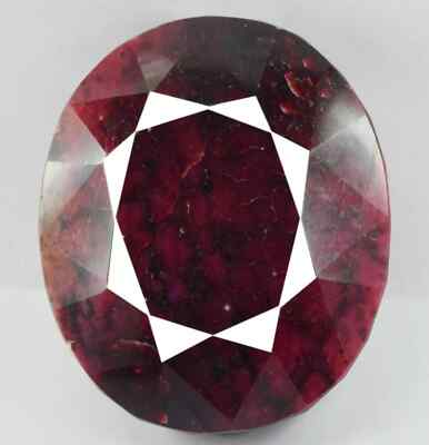 Natural Oval Shape 2794 Ct African Red Ruby Certified Loose Gemstone | eBay