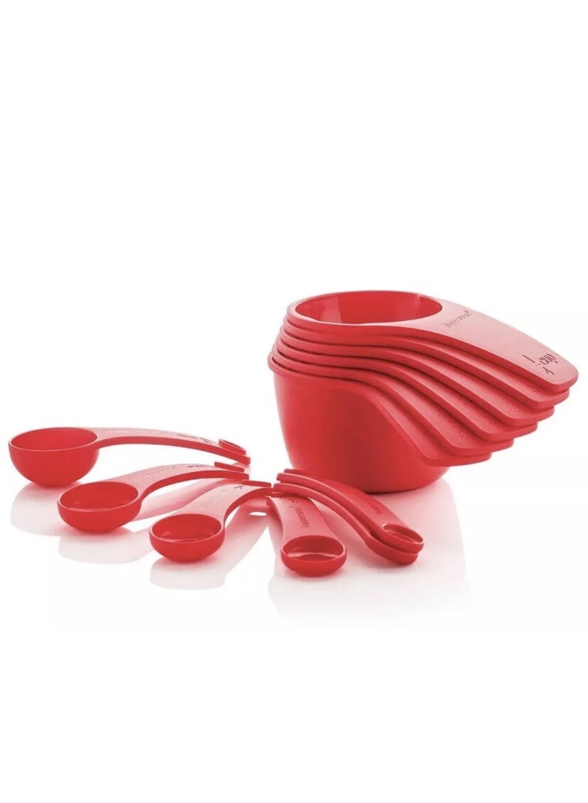 Tupperware Measuring Mates / Cups / Spoons Set Of 12 NEW | eBay