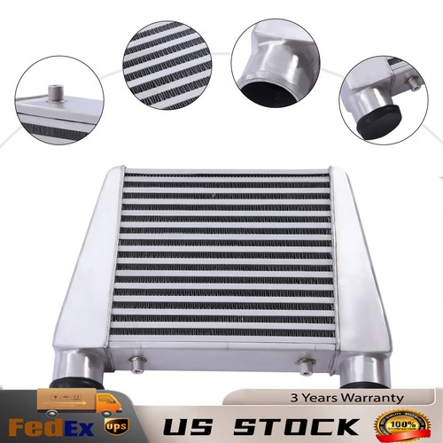 Universal 17"x11"x2.75" Intercooler with 2.5" Inlet & Outlet Top Mount ...