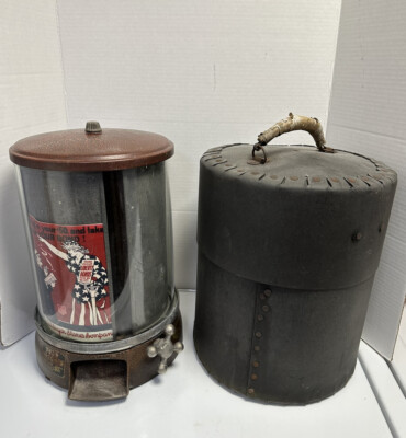Antique Universal MATCH Dispenser Vending Machine Coin Op Vtg Candy ...