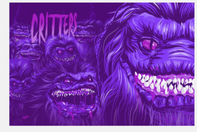 Critters Comedy Horror Movie Film Purple Variant Poster Giclee Print ...