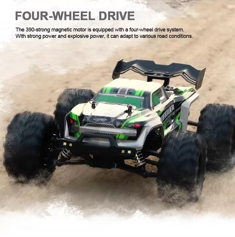 RC 4x4 Durable Off Road Racing Car 2.4G Remote Control Country Truck ...