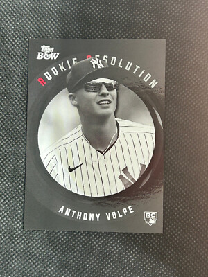 ANTHONY VOLPE 2023 Topps Black & White B&W Rookie Resolution Card | eBay