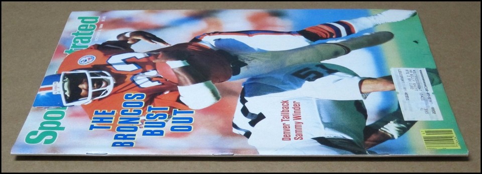 10/8/1984 Sports Illustrated Sammy Winder Denver Broncos John Elway ...