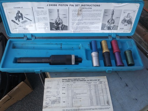 GM DEALER tools Kent Moore Piston Pin Remover Replacer installer Set J ...