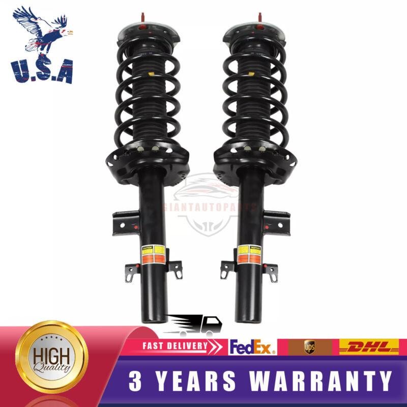 Pair Rear Shock Struts Assemblies For Land Rover LR2 2008-2015 LR005573 ...