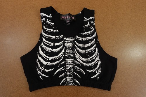 Trickz & Treatz Womens Small Black Dolls Kill Freaky Frakture Skeleton ...