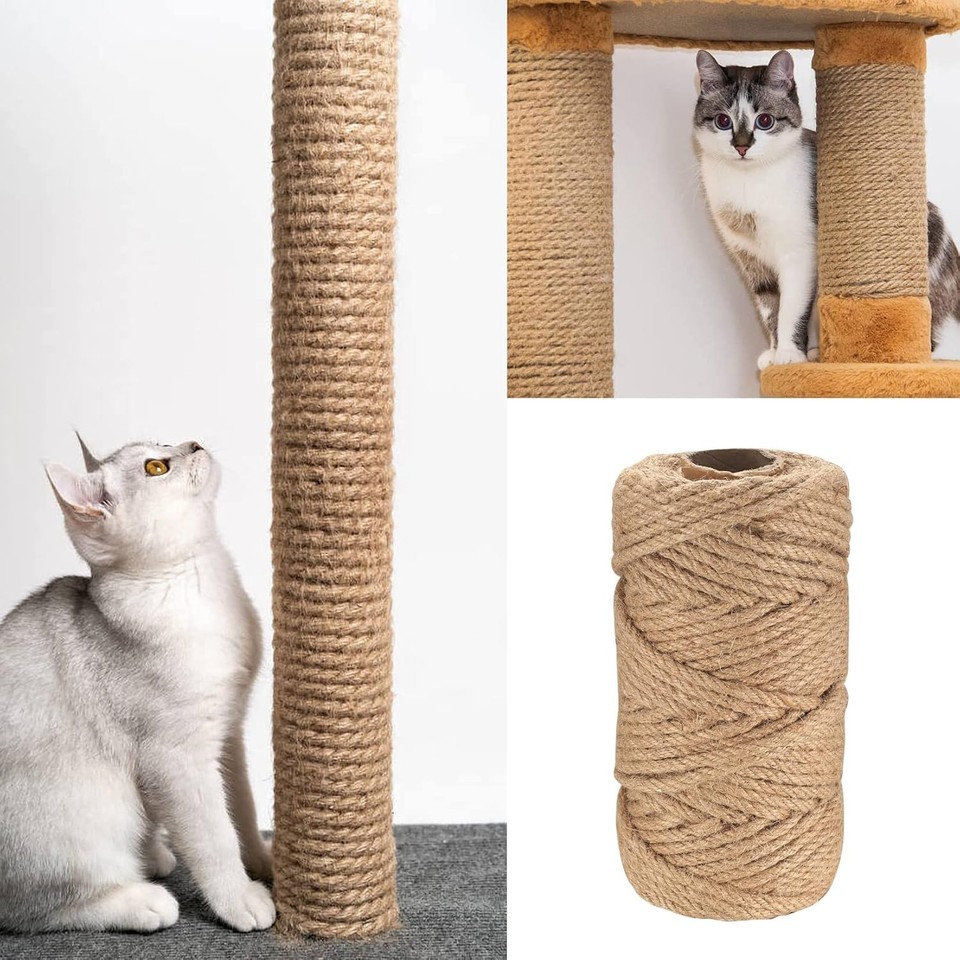 6mm Jute Rope, 164 Feet/50 m Twine, Natural Hemp x 164ft, Yellow | eBay