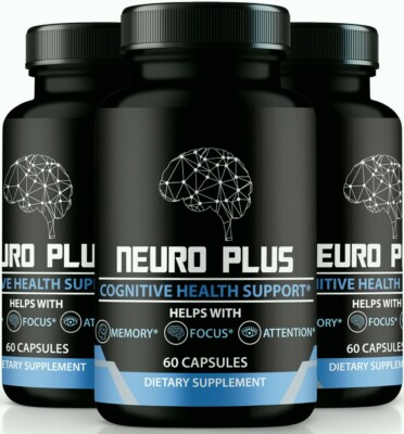 (3 Pack) Neuro Plus Brain & Focus Formula, NeuroPlus Pills for Brain ...