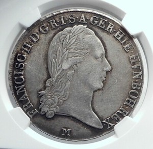 1796 ITALY Duchy of Milan Holy Roman Empire FRANZ II Silver Coin NGC ...
