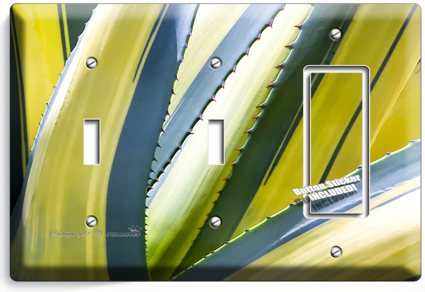 AGAVE CACTUS PLANT LIGHT SWITCH OUTLET WALL PLATES KITCHEN RESTAURANT ...
