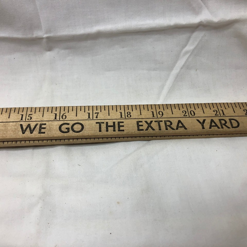 Vintage Tri-Folding Wood Yard Stick Champion | eBay