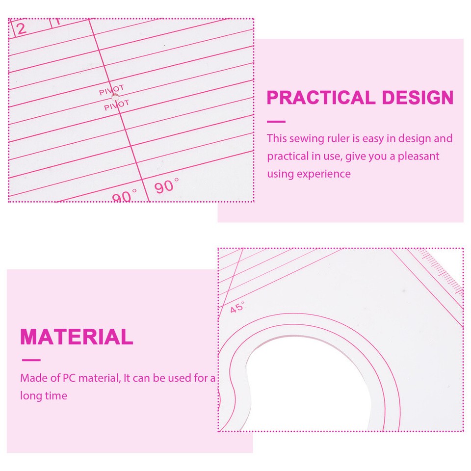 Curve Ruler French Fabric Ruler Fabric Sewing Ruler Sewing Ruler Guide ...