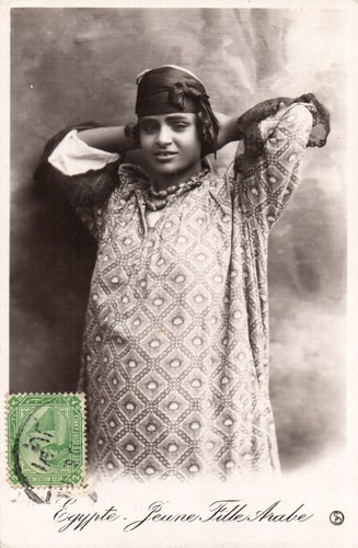 PC CPA EGYPT, TYPES AND SCENES, FILLE ARABE, REAL PHOTO POSTCARD (b8921) | eBay