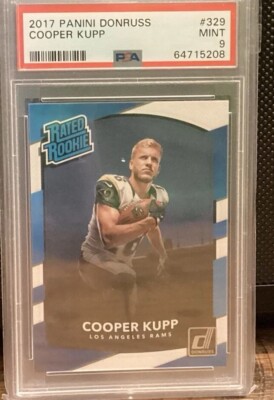 COOPER KUPP 2017 Panini Donruss Rated Rookie #329 PSA 9 Mint | eBay