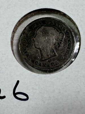 1886 Canada 5 Cents Small Silver Coin Small 6 | eBay