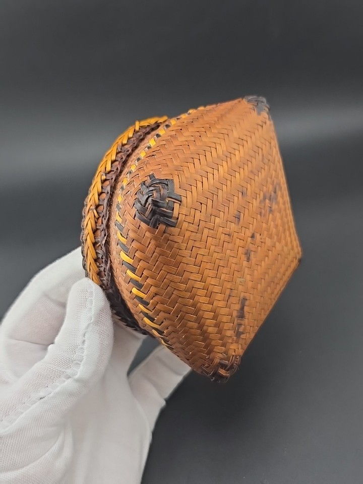 Cherokee River Cane ? Woven Basket Miniature Native American Handmade ...