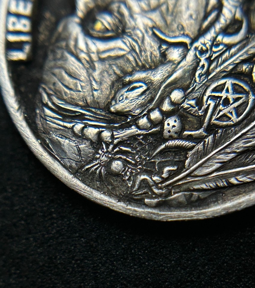 Original Hobonickel Hobo coin Hand Engraving On Coin Buffalo 5 cent | eBay