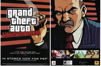 2005 Grand Theft Auto Liberty City Stories Sony PSP PlayStation Print ...