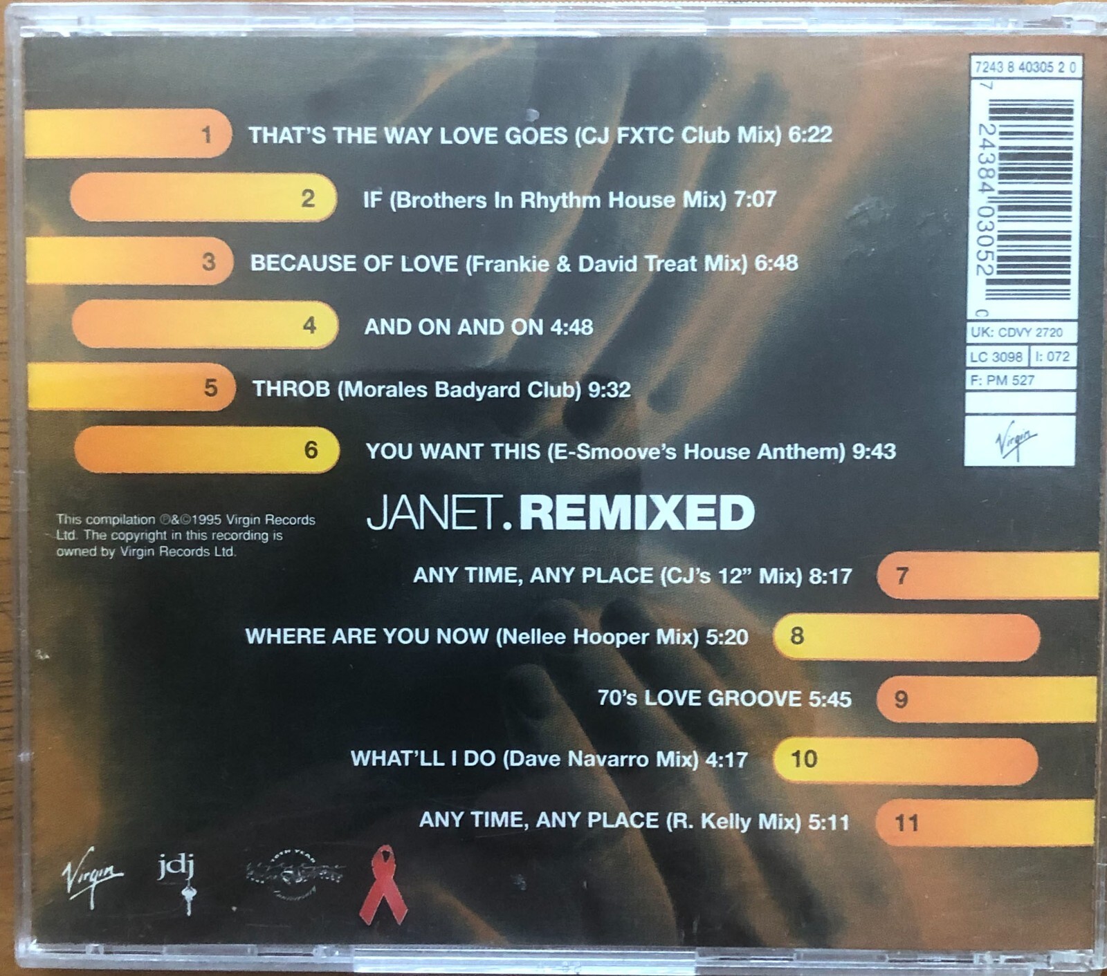 6 x CDs Janet Jackson - Remixed - Runaway - Everytime - Go Deep ...