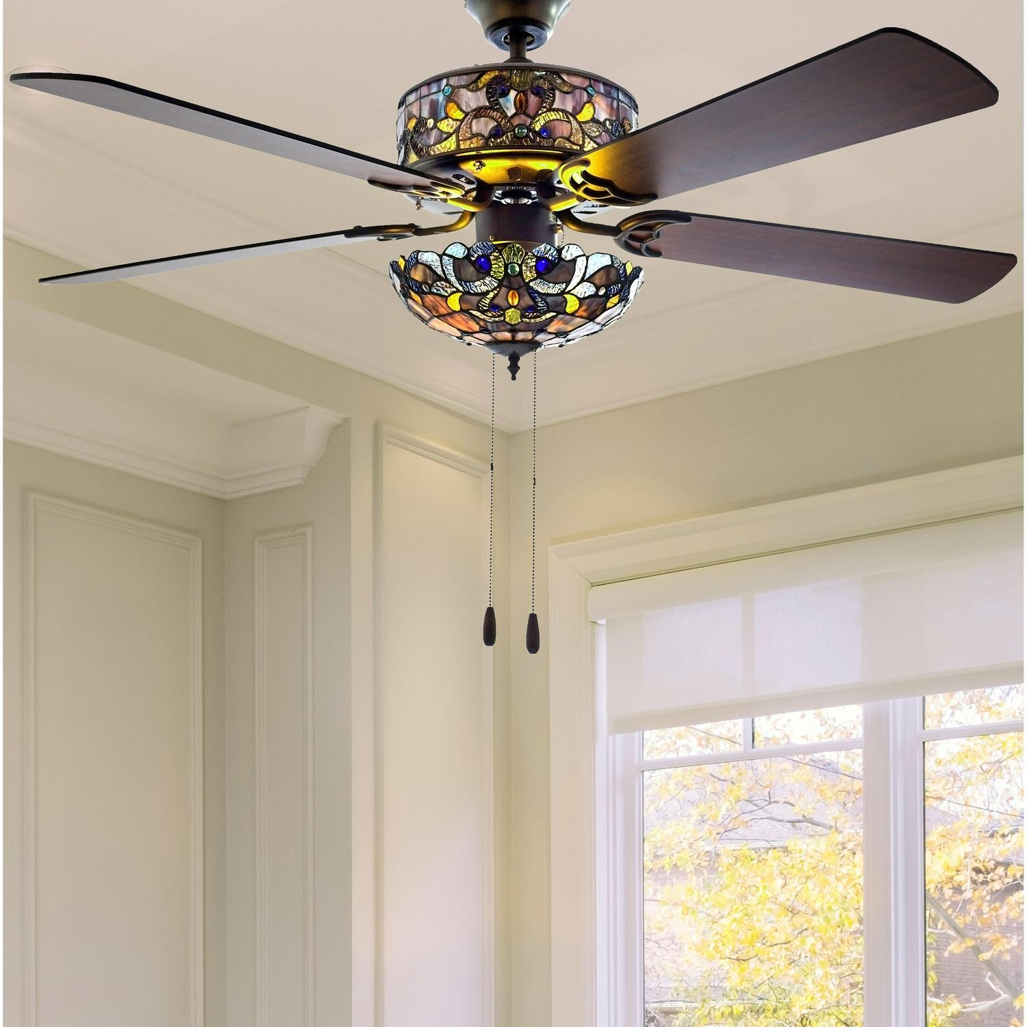 Hunter Tiffany Style Ceiling Fan | Shelly Lighting