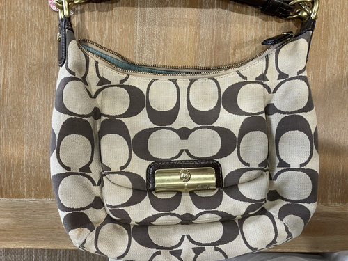 Coach Signature Jacquard Crossbody Purse - Authentic and in great shape ...