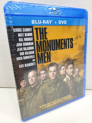 The Monuments Men Blu-Ray + DVD Clooney Damon Murray Blanchett Drama ...