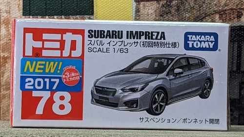 TOMICA #78 SUBARU IMPREZA 1/63 SCALE [LIMITED] [WYL] NIB USA STOCK ...