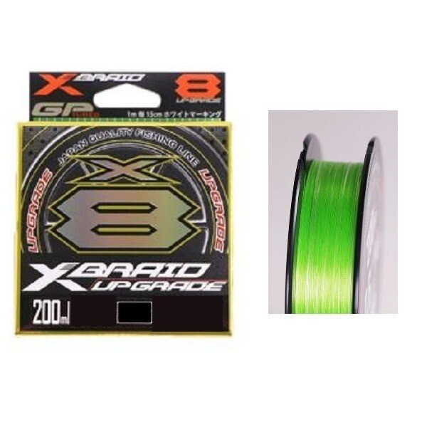 YGK X-Braid Upgrade X8 200m #1.2 PE 25lb Braid Green Line Japan U.S ...