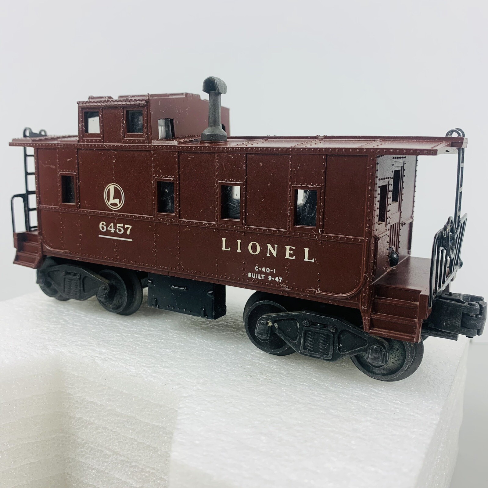 Lionel Train Caboose No. 6457 Brown Body Metal Chassis Original Box O ...