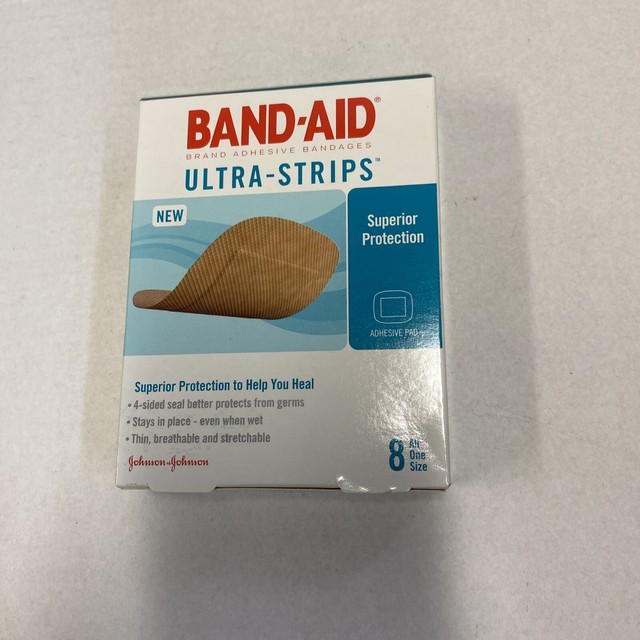 Band-Aid Ultra-Strips Adhesive Bandages 8 ea for sale online | eBay
