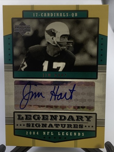 2004 Upper Deck NFL Legends - Legendary Signatures #LS-HT Jim Hart (AU ...