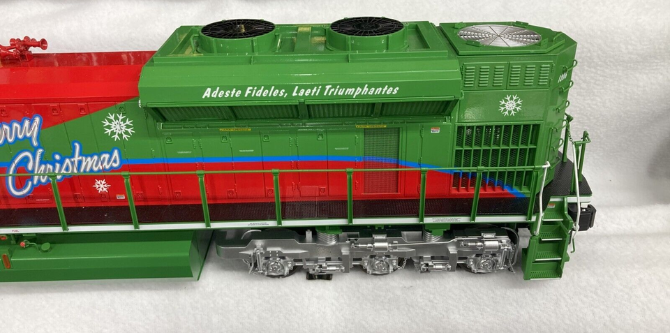 MTH 70-2166-1 CHRISTMAS SD70ACe #1206 One Gauge CUSTOM Diesel Engine W ...