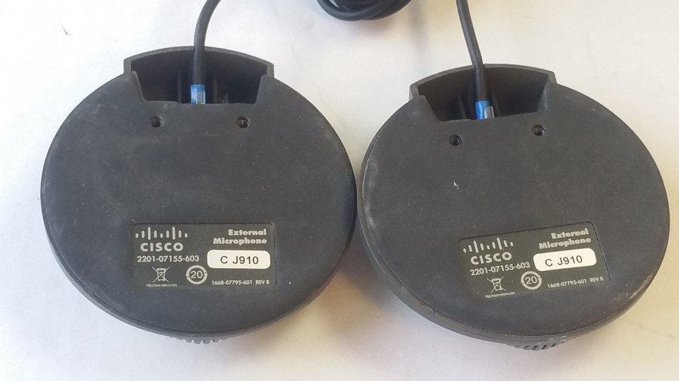 Lot of 2 Cisco External Microphones 2201-07155-603 TESTED | eBay