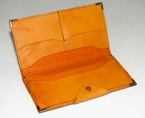 Genuine Kangaroo Leather/Pig Skin Purse/Wallet, Vintage Stock, Tan ...