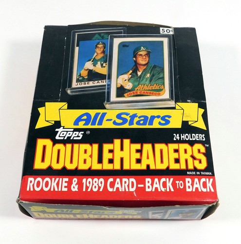 1989 Topps Baseball Doubleheaders All-Stars Box (24 Packs) | eBay