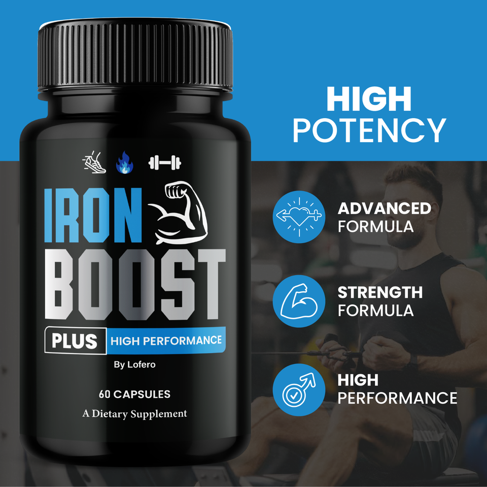 (3 Pack) Iron Boost Pro High Performance Supplement, IronBoost Pills ...