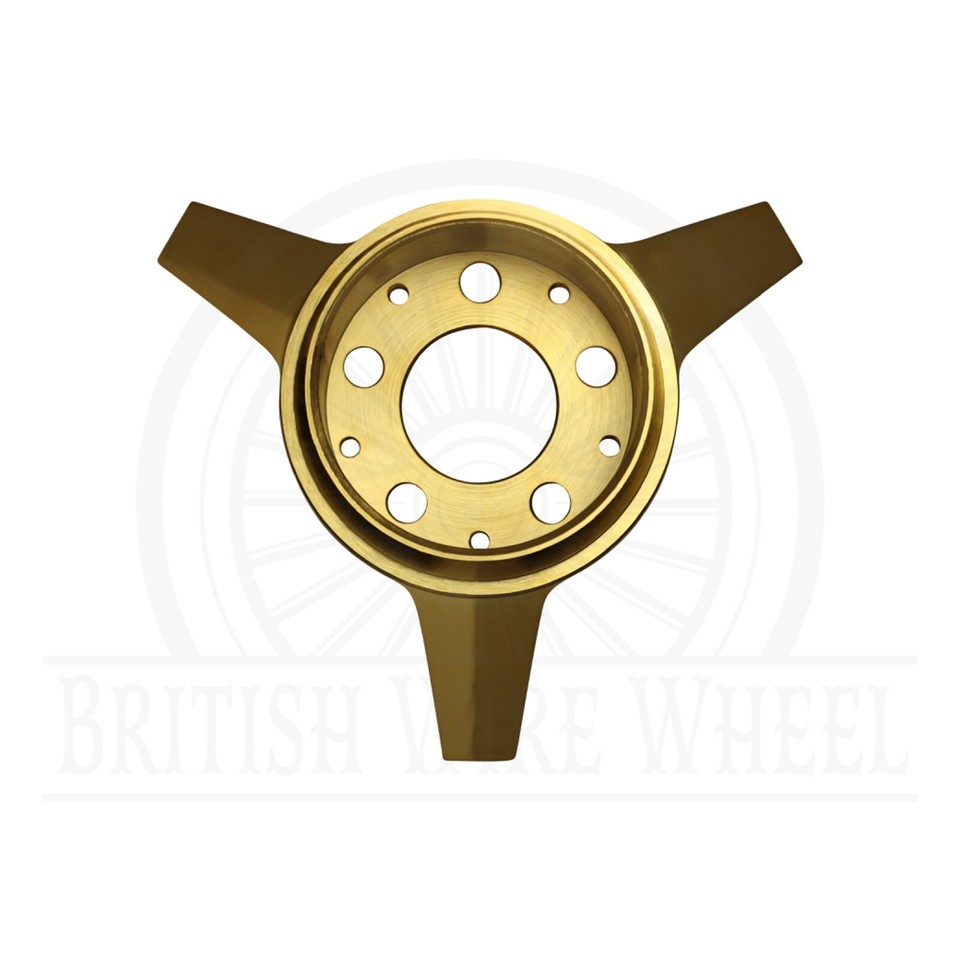 British Wire Wheel Gold & White Wheel Chips with Gold KO Spinner Caps ...