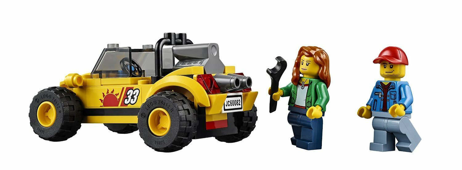 Lego City Town 60082 City Great Vehicles DUNE BUGGY TRAILER Truck ramp ...