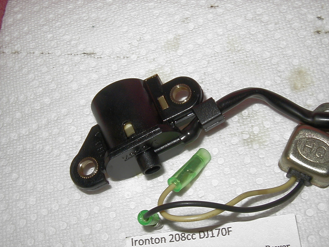 Ironton 208 cc Northern Tool 45751 Engine Parts- Low Oil Shut Down ...