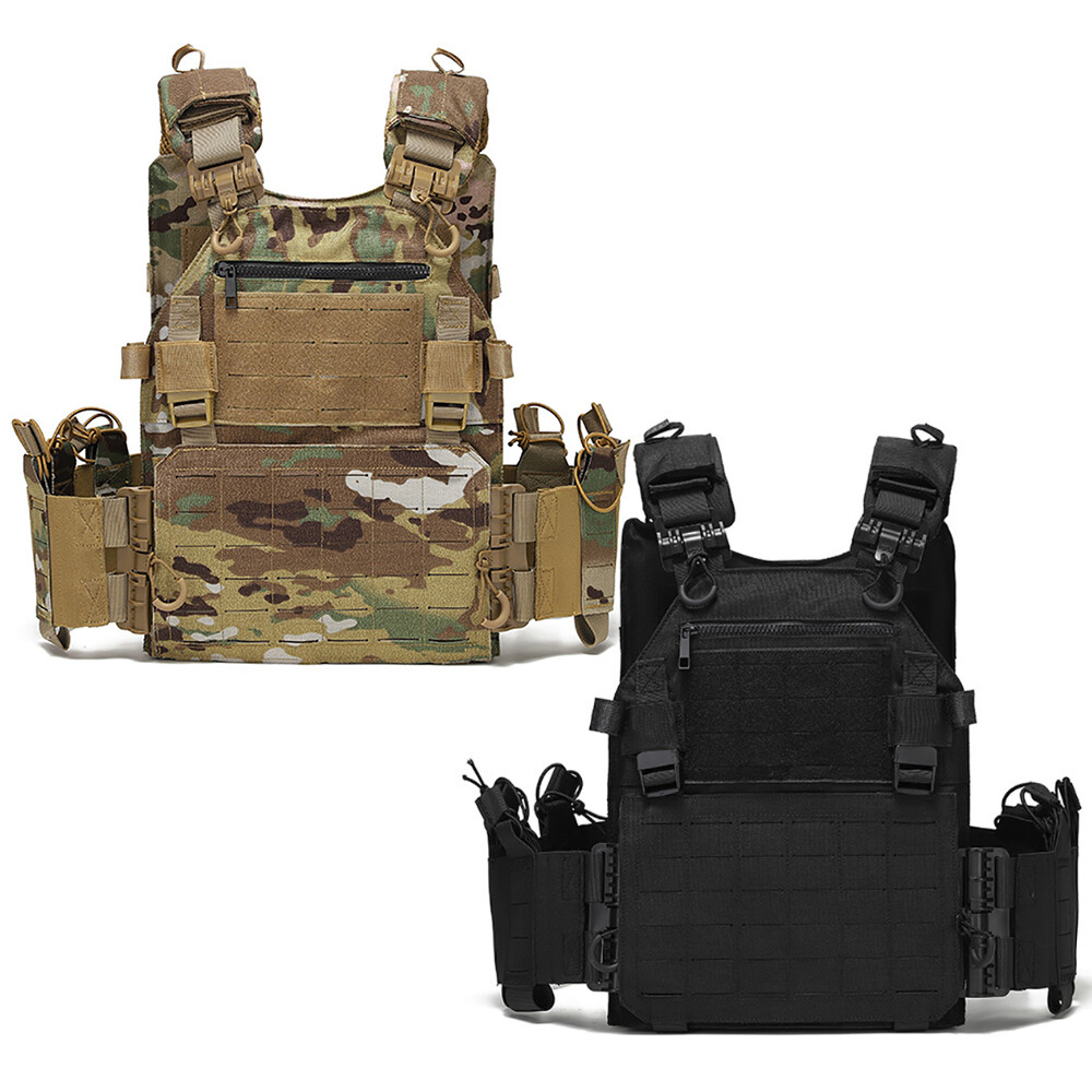 Tactical Military Vest Weighted Quick Release Vest Adjustable Modular ...