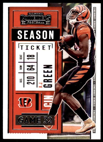 2020 PANINI CONTENDERS A.J. GREEN CINCINNATI BENGALS #84 | eBay