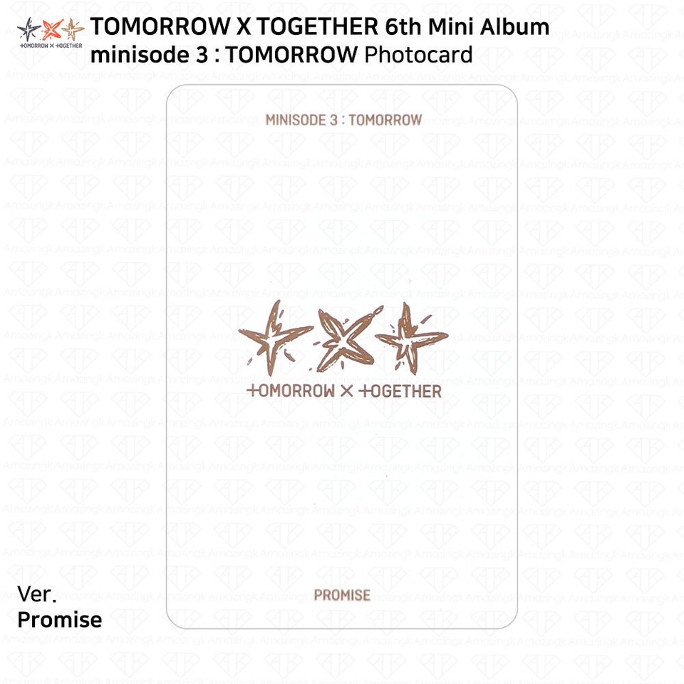TXT Tomorrow X Together minisode 3: TOMORROW Photocard Postcard Poster ...