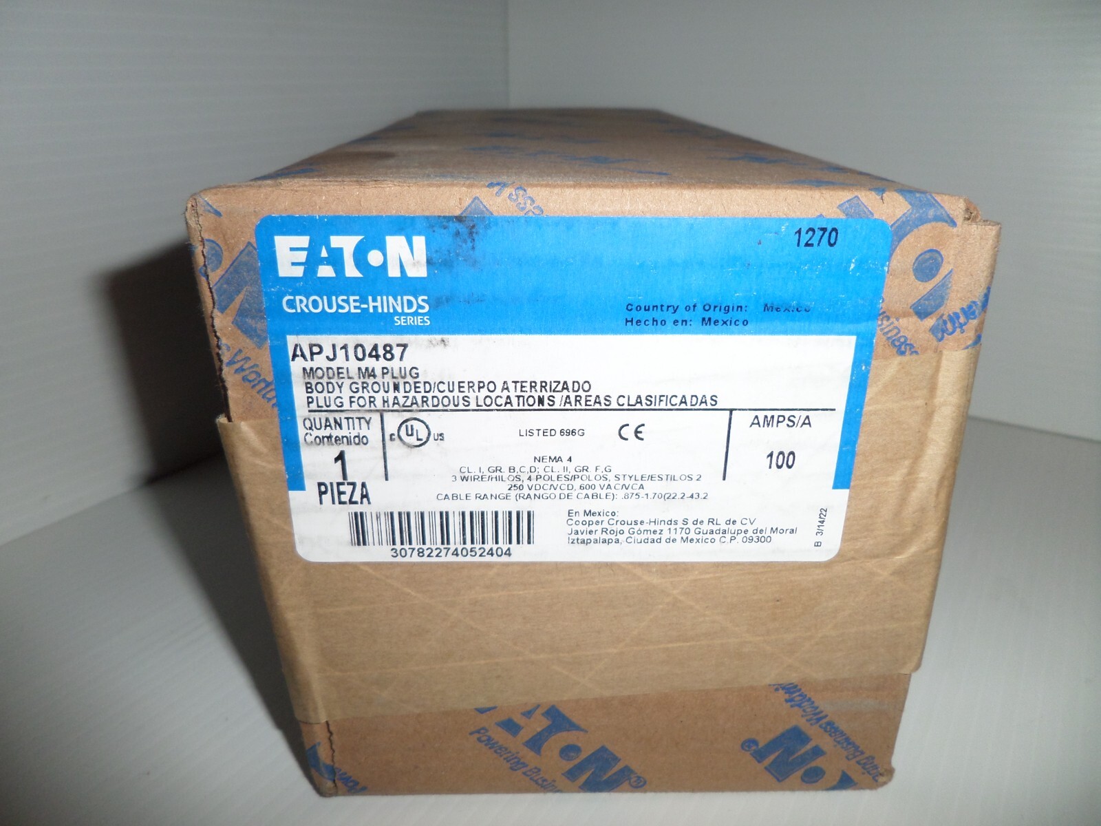 Crouse-Hinds APJ10487 Arktite Pin Electrical Plug for sale online | eBay