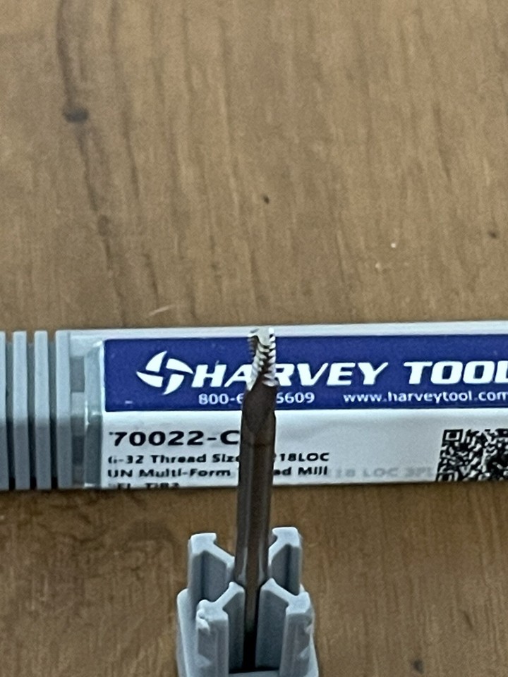 '6-32 Carbide Multi-Form Thread Mill, .100" Diameter, .218" LOC | eBay