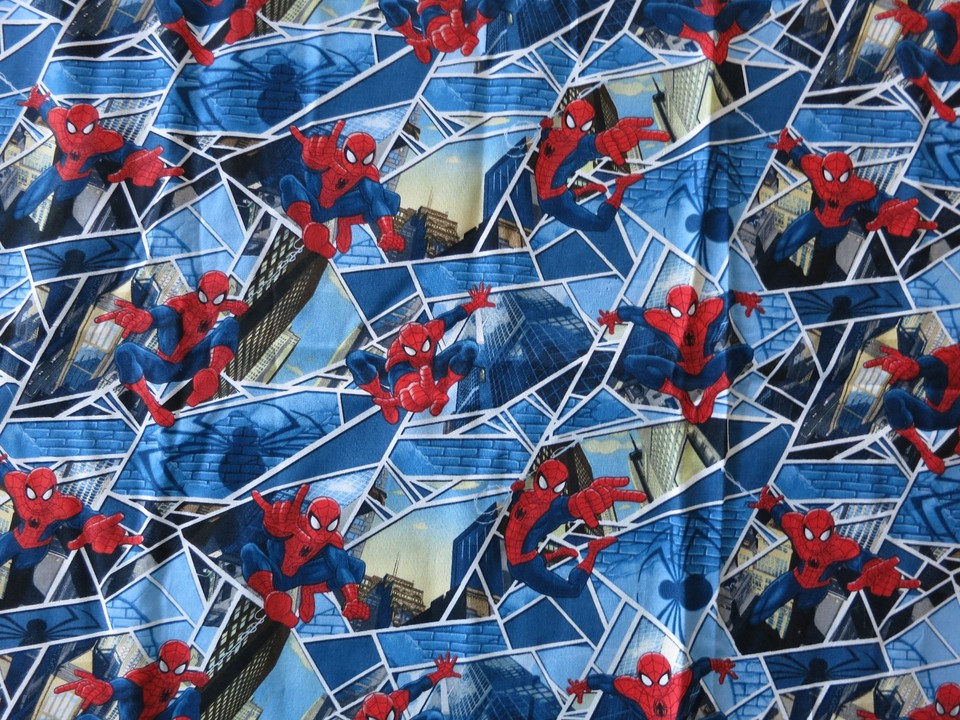 Spring Creative Marvel Comics Spiderman Print Craft Fabric, 43” x 46 ...