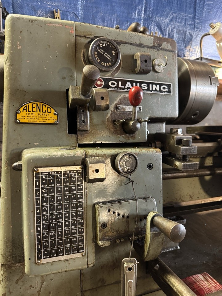 Clausing 5914 12"x 36" Lathe w/ 2 Face Plates & 4 Jaw Chuck | eBay