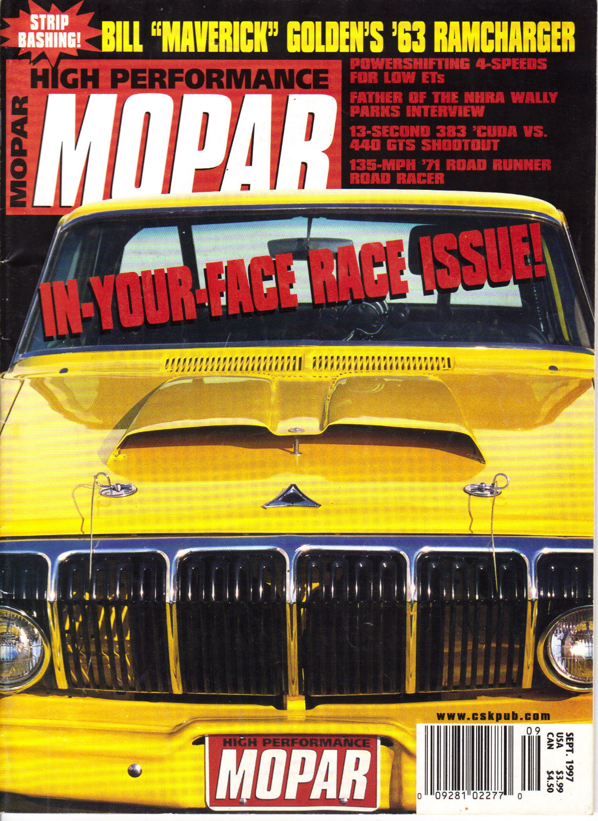 1997 HIGH PERFORMANCE MOPAR MAGAZINE - IN-YOUR-FACE RACE ISSUE | eBay