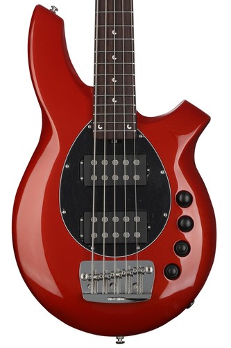Ernie Ball Music Man Bongo 5HH Electric Bass Guitar - Blood Orange ...